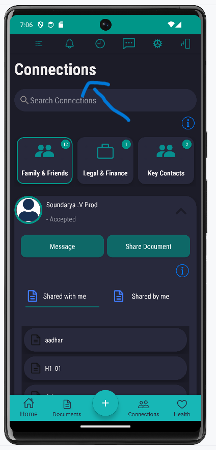Bug #2829: Connection - The Connection page alignment should be as per design - Connections ...